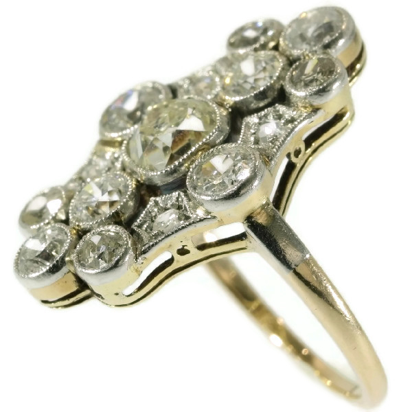 Antique vintage Art Deco diamond engagement ring - Belle Epoque, Images by Adin Antique Jewelry.